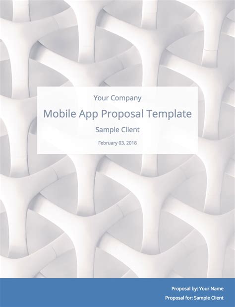 Mobile App Development Proposal Template With Sample Content Bidsketch