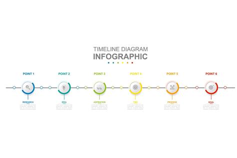 Premium Vector Infographic Business Template 6 Steps Modern Timeline Diagram With Title Circle