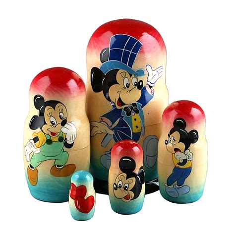 Mickey Mouse Russian Matryoshka The Russian Store
