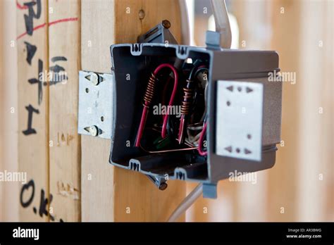 Electrical Box Installation Stock Photo Alamy