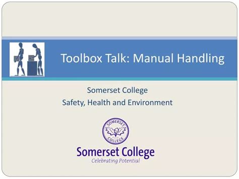 PPT Toolbox Talk Manual Handling PowerPoint Presentation Free Download ID 5259643
