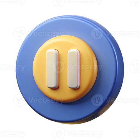 Tranquil Dramatic Pictogram Of A Pause Button Flat Color Crisp Edges Single Weight Stroke