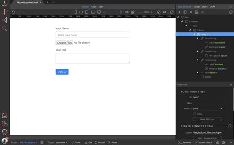 Wappler Documentation Converting File Input To Dropzone