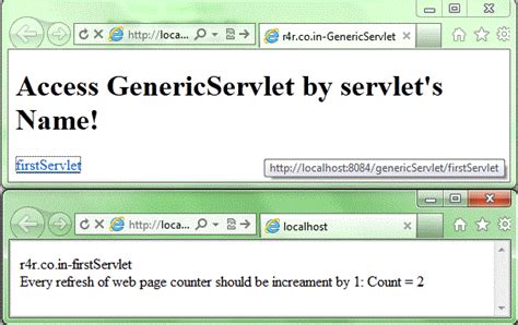 Create An Application For Accessing Generic Servlet