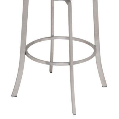Armen Living Viper 26 Counter Height Swivel Gray Faux Leather And