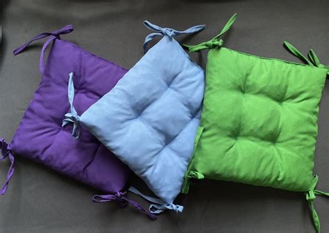 Подушка накидка на стулья зі завязками на стілець крісло табурет 70 грн Текстиль Косів