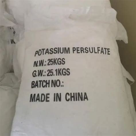 Potassium Persulfate Pps K2s2o8 High Purity Chemical