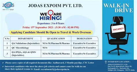 Jodas Expoim Walk Ins For Qa Qc Micro Aqa Ipqa Qms