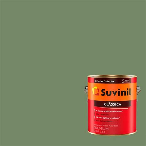 Tinta Látex Fosco Verde Musgo 3 6l Suvinil Leroy Merlin