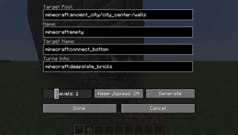[java] trying to use jigsaw blocks and nothing is spawning what am i