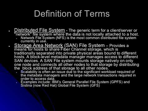Survey Of Clusteredparallelfilesystems004lanlppt