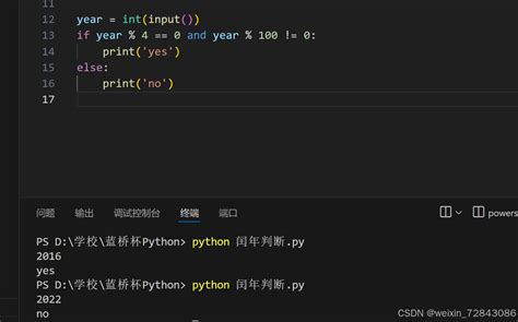 2python蓝桥杯练习——闰年判断输入连写代码 判断输入的年是否是闰年 Python Csdn博客