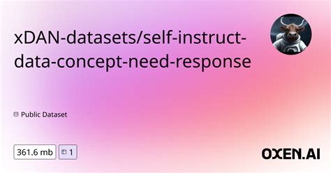 Notebooks In Xdan Datasetsself Instruct Data Concept Need Response