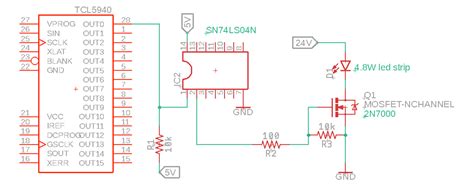 Controlling Led Strip With Tlc5940 Leds And Multiplexing Arduino Forum