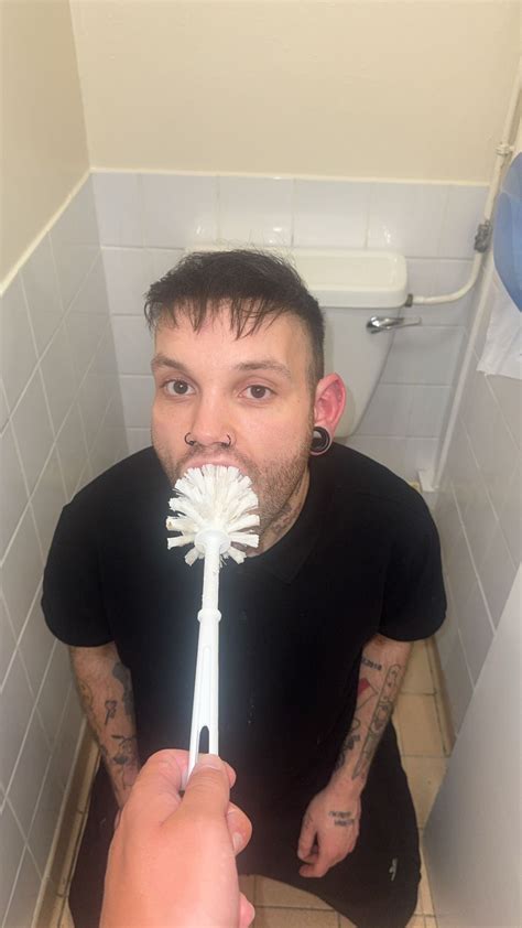 Dom Makes Fag Lick Public Toilet Then Toilet Brush Dom Makes Fag Lick Public Toilet Then Toilet Brush