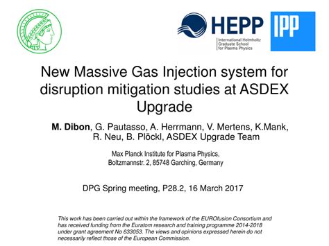 Pdf New Massive Gas Injection System For Disruption Mitigation