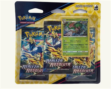 Cartinha Pokémon Blister Triplo Com 19 Cartas Copag Deck De Cartas