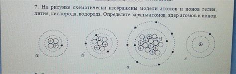 7 СРОЧНОНа рисунке схематически изображены модели атомов и ионов гелия литня кислорода