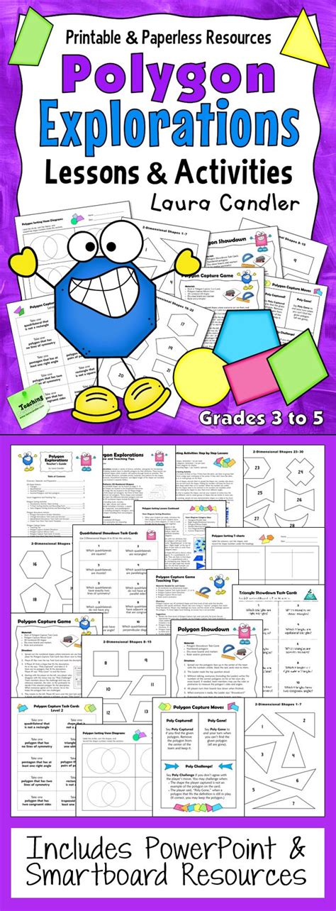 polygon explorations sorting and classifying polygons elementary teaching resources