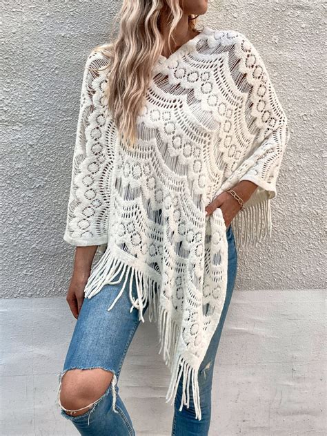 Asymmetric Tassel Poncho Shawl Australia 1 Poncho Shop