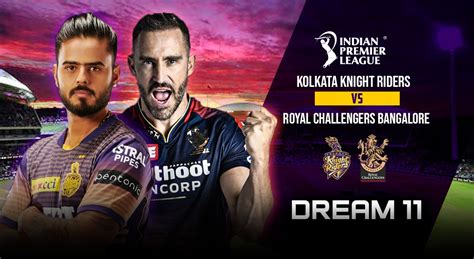 Kkr Vs Rcb Dream11 Kolkata Knight Riders Vs Royal Challengers