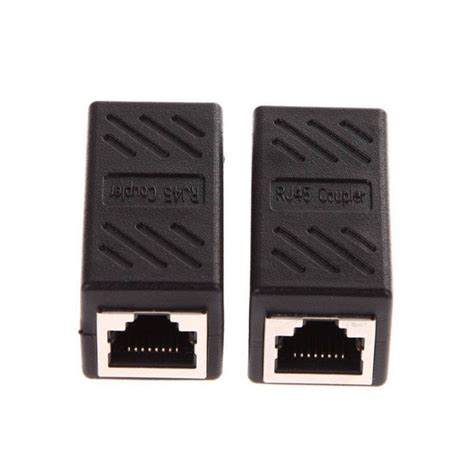 Bellylady Pc Pcs Network Ethernet RJ Female Female LAN Connector Network Adapter Coupler
