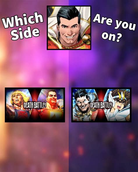 If Shazam Came Back To The Show Which Of These Two Matchups Would You