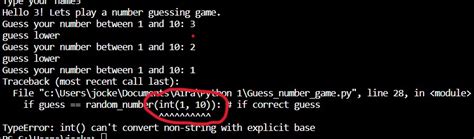Python Project Number Guessing Game