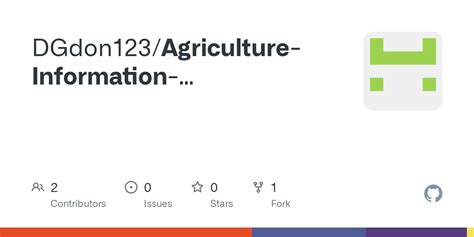 GitHub DGdon Agriculture Information Management System