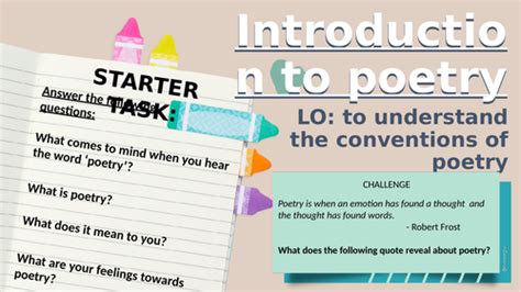 Ks3 Introduction To Poetry Teaching Resources