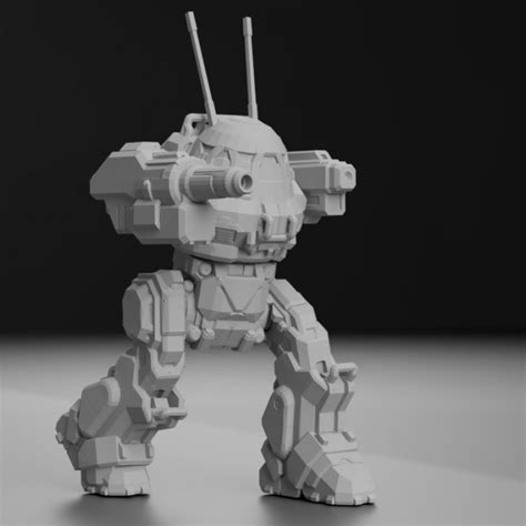 3d Printable Um R60 Urbanmech For Battletech By Matt Mason