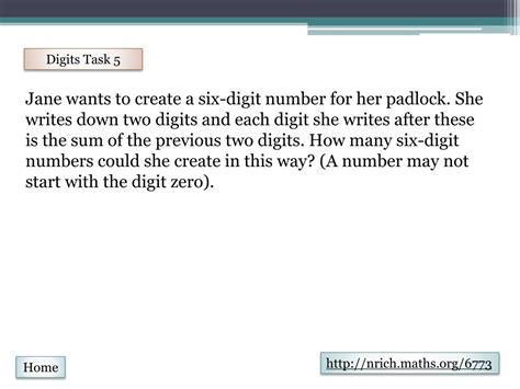 Ppt Digits Task Powerpoint Presentation Free Download Id845103