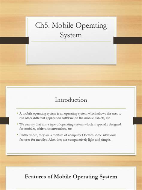 Chapter 5mobile Operating System Pdf Operating System Graphical User Interfaces