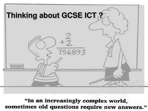 PPT GCSE ICT PowerPoint Presentation Free Download ID