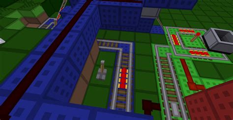 Automatic Minecart Station Minecraft Map