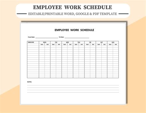 Free Excel Shift Schedule Template