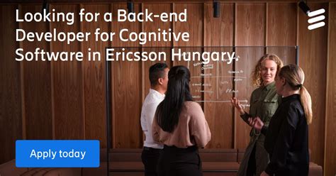 Oussama Z On Linkedin Ericsson Hiring Back End Developer Cognitive