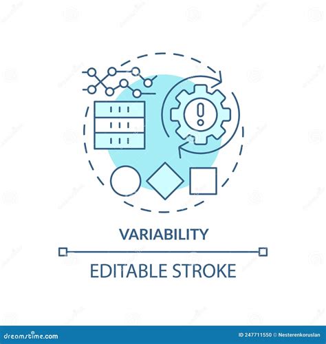 Variability Turquoise Concept Icon Stock Vector Illustration Of