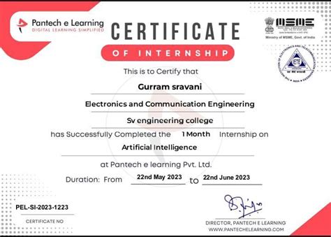 Artificialintelligence Internshipexperience Careergrowth Gurram