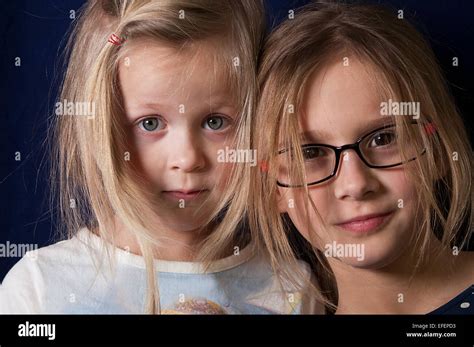 Two Cute Girls Stock Photo Alamy