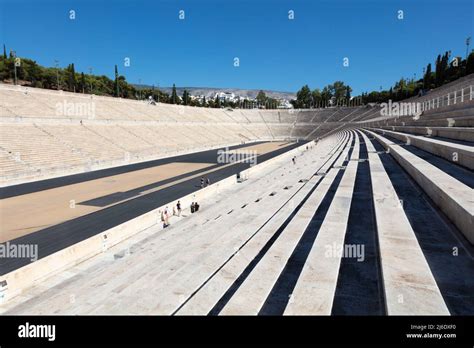 Athens Greece July 26 2021 Panathenaic Stadium Or Kallimarmaro It Is The Only Stadium In