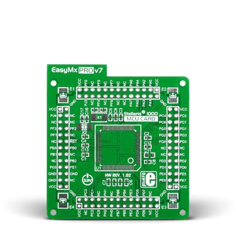 Standard Empty Mcu Card For 100 Pin Tqfp Stellaris® 1000 Series