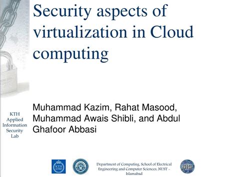 Ppt Security Aspects Of Virtualization In Cloud Computing Powerpoint