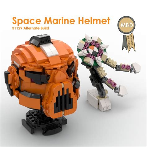 Lego Moc Space Marine Helmet 31129 Alternate Build By Macharius