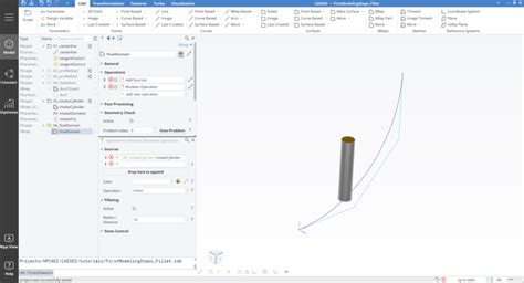 Issue With Fillet In First Modeling Steps Tutorial For A Duct Miscellaneous Caeses Forum