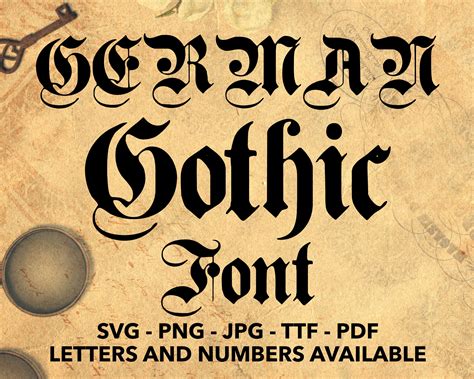 German Gothic Font Svg Blackletter Font Svg Gothic Font Svg Png  Ttf Pdf German Font