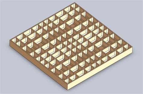 Structure With A Rectangular Array Of Cavities Download Scientific