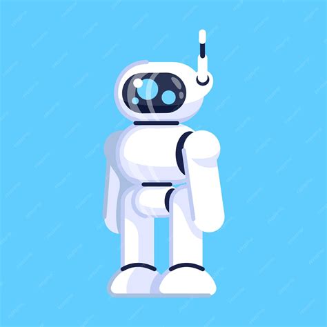 Premium Vector Robot Flat Vector Illustration