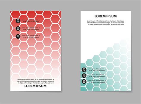 비즈니스 스타일 벡터에 추상 브로셔 구성 Eps Ai Uidownload