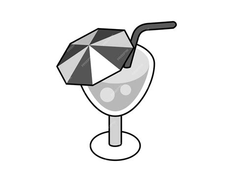 칵테일 아이소메트릭 디자인 아이콘 벡터 웹 그림 3d 다채로운 개념 프리미엄 벡터